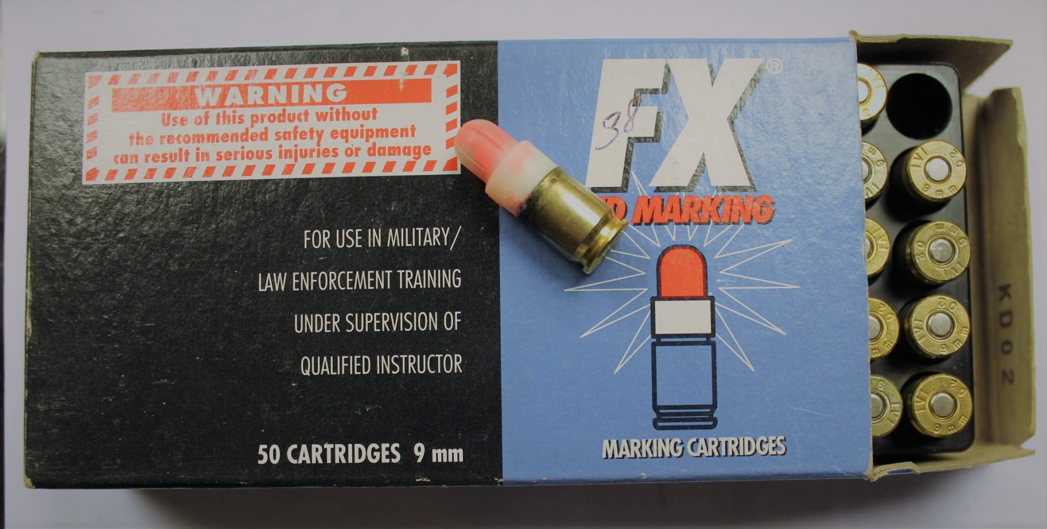 FX 9mm red marker trainingsmunitie - Wapenhandel Wagemakers