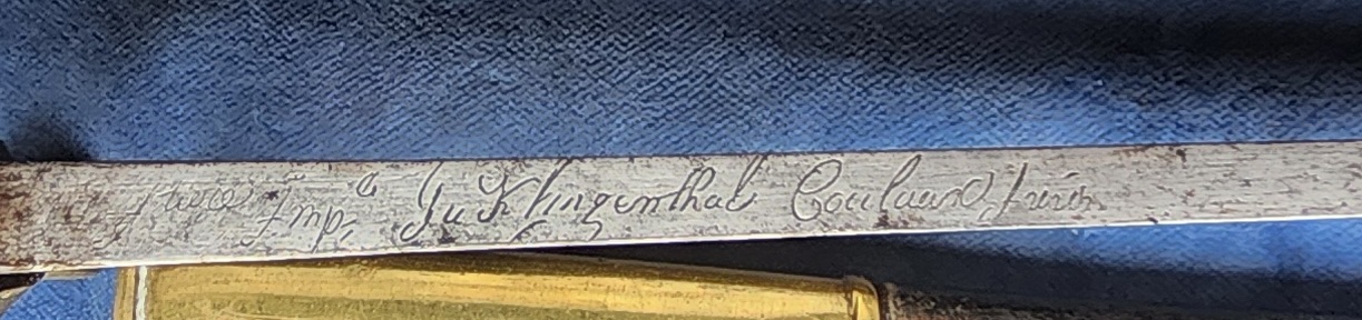 French Napoleonic short sword by Klingenthal Coulaux Freres ...